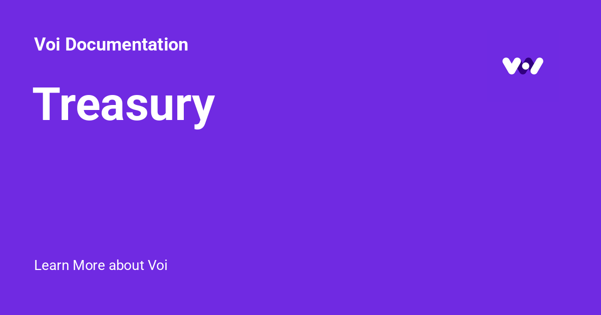 Treasury - Voi Documentation